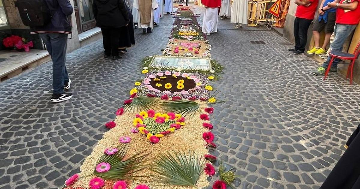 Si rinnova la tradizione con l’infiorata della parrocchia Santa Maria ...